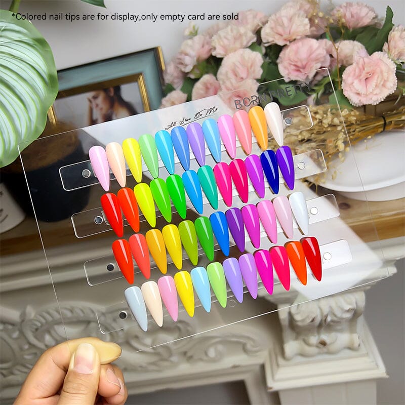 Clear Color Chart Card Display Board – Skin Help Zone